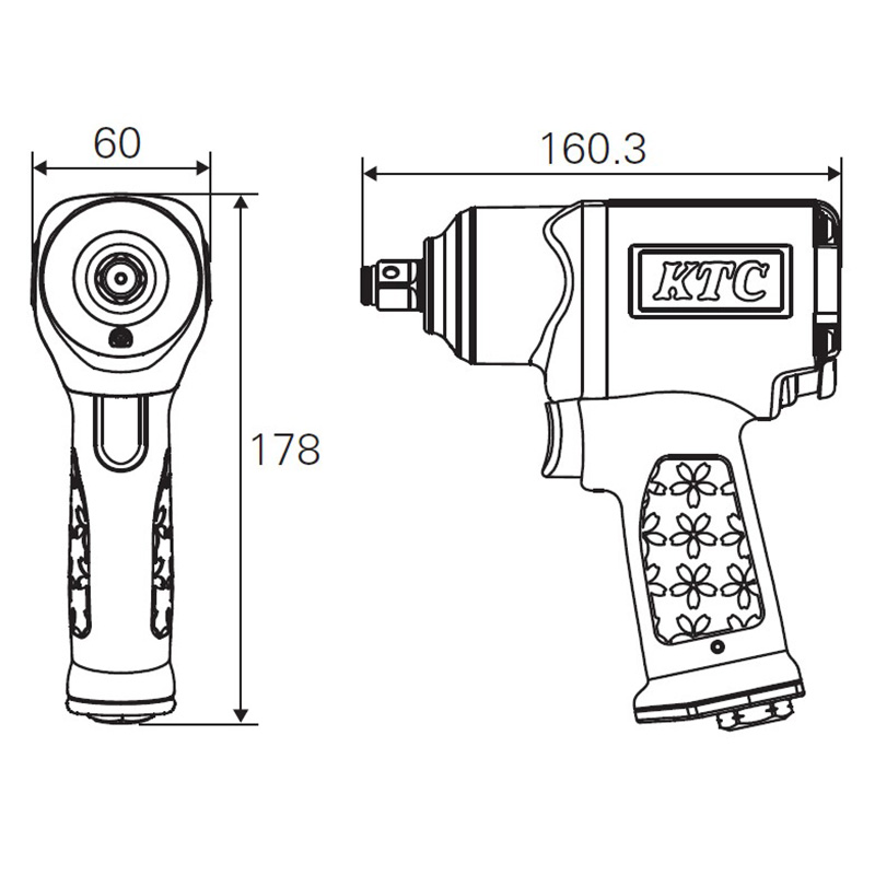 KTC 9．5sq．インパクトレンチ JAP351 京都機械工具 | 工具の通販 FINE PIECE デリバリー｜自動車の整備機器・用品・システムがネットでお得に仕入れできる業者向け卸売 ...